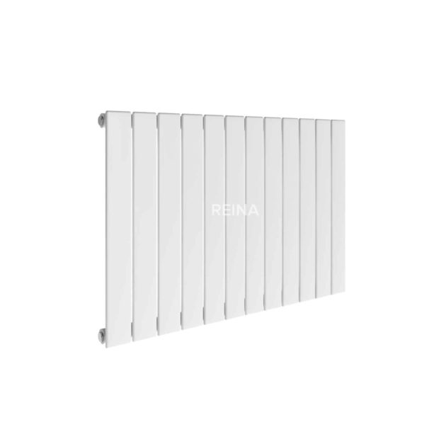 Flat Horisontal Single Radiator Sort - Håndklædetørrer.dk